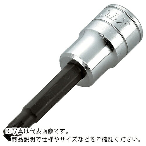 特長：ビット部は差込式で、交換が可能です。T型いじり止め形状・スタンダードタイプです。差込角側は応力の集中を防ぐパワーフィット形状を採用しています。仕様：呼びNo.：T45先端寸法(mm)：7.77差込角(mm)：9.5全長(mm)：71タ...