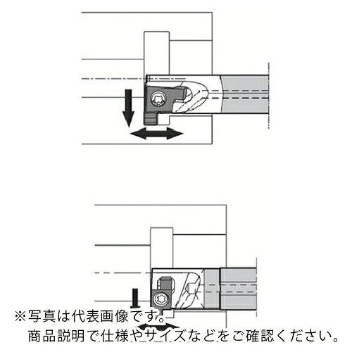 特長：クーラントホール付きです。用途：内径溝入れ加工用。仕様：適合チップ：GE-B溝幅(mm)：1.0〜3.0オイルホール付きスクリュークランプ方式超硬防振バースクリュークランプ方式超硬防振バーオイルホール付きSIGE型：スクリュークランプ...