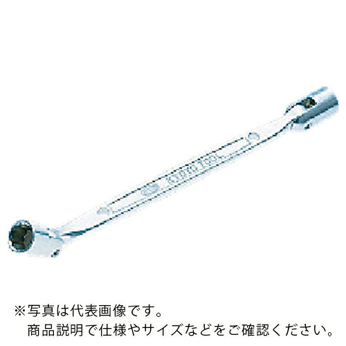 特長：首振り機構のため、ハンドルをL字形に曲げれば強い力をかけられ、立てればドライバーのように早まわしができます。両端のソケット部が動くので、最適な角度で作業が可能です。ソケット部はKTC独自のパワーフィット形状です。用途：汎用工具仕様：二...
