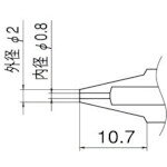 仕様：寸法(mm)内径×外径：0.8×2.0交換ノズル(FM2024-03用)　●代表画像について 商品によっては、代表画像を使用している場合がございます。 商品のカラー、サイズなどが異なる商品をイメージ画像として 使用させて頂いている場合...