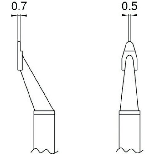 仕様：適合機種：FM-2022コテ先名称：0.5C型ヒーター一体式　●代表画像について 商品によっては、代表画像を使用している場合がございます。 商品のカラー、サイズなどが異なる商品をイメージ画像として 使用させて頂いている場合がございます...
