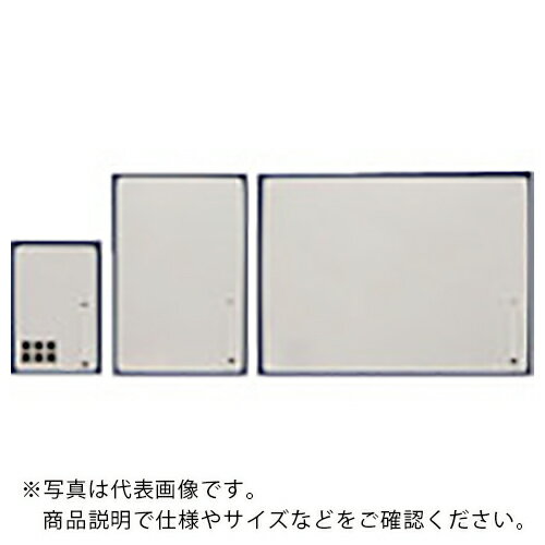 特長：家庭・オフィス・お店での使用に適したシンプルなデザインのホワイトボードです。本体の裏面には軽い素材(ボール紙)を使用していますので、壁に掛けた時の負担が少なくなっています。フレームの四隅にあるコーナーパーツにはひもを通す穴があり、吊り...