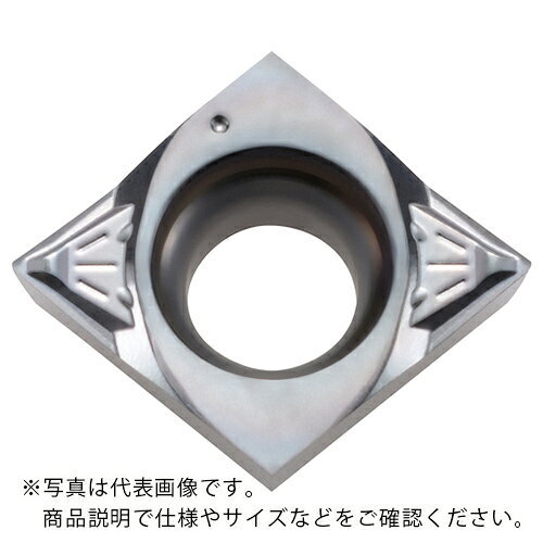 特長：耐熱性に優れた超硬母材と新コーティング「MEGACOAT TOUGH」を採用しています。超耐熱合金の連続仕上げ加工の第一推奨材種です。用途：被削材:超耐熱合金。仕様：チップ形状：ひし形80°厚さ(mm)：3.97