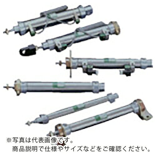 特長：一般形シリンダの中で中口径（φ20〜40mm）のシリーズで、無給油・高耐食・長寿命なシリンダです。シリーズオプションがジャバラ付、ロッド材質変更など様々なオプションが豊富なカシメタイプのシリンダです。シリンダチューブにステンレス材を使...