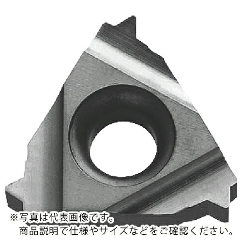 特長：外径ねじ切り加工用チップです。用途：外径ねじ切り加工用。仕様：適合ホルダ：KTNR-16/KTNSR-16型外径　ユニファイねじ【UN】ノンコート呈色：輝灰色材質／仕上：サーメット