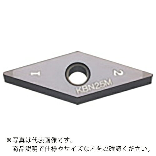 特長：硬質結合相により、高い耐摩耗性を有します。高硬度ダイス鋼の仕上げ加工、連続加工に適応します。用途：旋削加工用。被削材：高硬度ダイス鋼。仕様：チップ形状：ひし形35°厚さ(mm)：4.76ノンコート呈色：黒色刃先仕様：S チャンファ＋ホ...