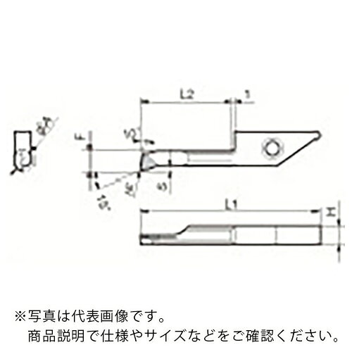 特長：超微粒子PCDにより刃先強度が高く、耐摩耗性、耐欠損性（靭性）、刃立ち性に優れ、安定長寿命加工が可能です。用途：小内径加工用。被削材：アルミ合金、黄銅等非鉄金属、プラスチック。仕様：適合ホルダ：SVN型呈色：灰色平均粒径：0.5μm刃...