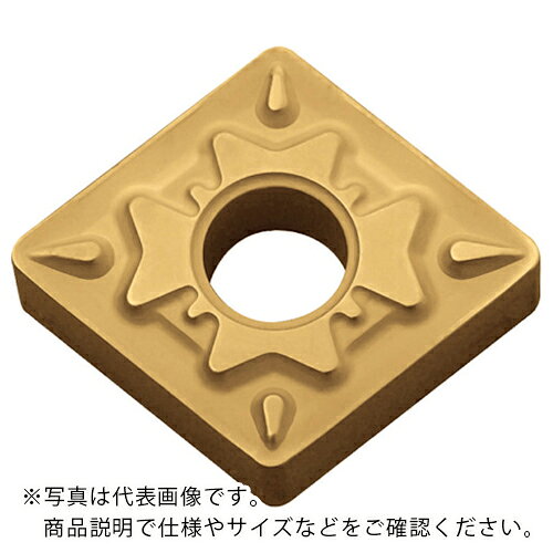 特長：安定性の高い特殊強靭母材と耐摩耗性に優れた強靭コーティングで、鋼の汎用〜強断続加工に対応可能です。用途：旋削加工用。被削材：鋼。仕様：チップ形状：ひし形80°厚さ(mm)：4.76被膜構成：微細柱状TiCN+Al2O3+TiN呈色：金...