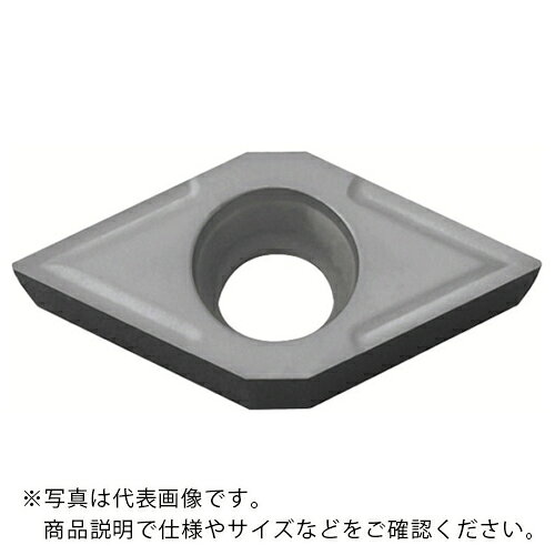 特長：3つの特殊強化技術により、優れた耐欠損性と耐摩耗性を両立しています。鋼加工用推奨サーメットで安定した加工を実現します。用途：旋削加工用。鋼加工用。仕様：チップ形状：ひし形55°厚さ(mm)：3.97高さ(mm)：9.5幅(mm)：44...