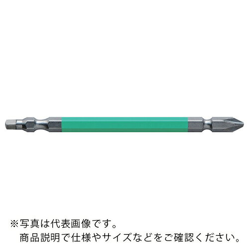 特長：1本で四角とプラスのネジに対応する両頭タイプです。カラーで先端サイズの見分けが簡単です。用途：電動ドライバーに装着して、プラスネジ又は四角ネジ回しに。仕様：刃先：SQ3/［［＋］］2全長(mm)：150シャンク径(mm)：6.35先端...