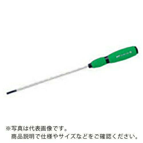 特長：グリップは軽く、ベトつき感がなく環境にやさしいエストラマー樹脂を採用しています。軸は非貫通タイプで先端マグネット付です。軸の材質はCr−Vです。用途：汎用工具仕様：刃先：［［−］］4軸長(mm)：50全長(mm)：140先端：マグネッ...