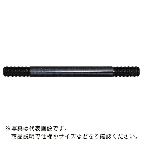 特長：加工物を固定するため、治工具本体とテーブルをつなぐために使用するボルトです。仕様：ねじ寸法：M14全長(mm)：500ねじ長さ(mm)：50仕上げ：黒染（M14、全長:500）材質／仕上：S45C