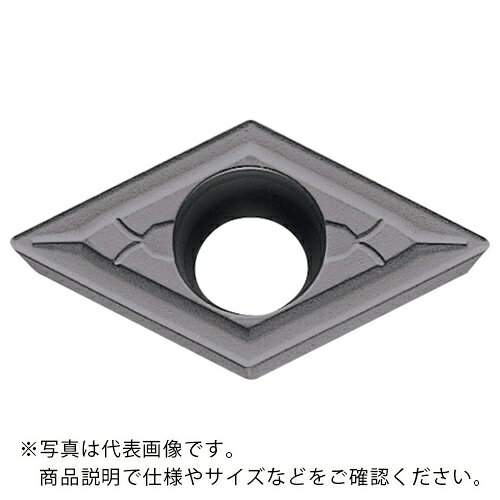 特長：3つの特殊強化技術により、高い耐摩耗性を実現したサーメットです。高速・連続加工で長寿命を実現します。用途：旋削加工用。鋼の高速・連続加工用。仕様：チップ形状：ひし形55°厚さ(mm)：3.97ノンコート呈色：輝灰色GKブレーカ：仕上げ...