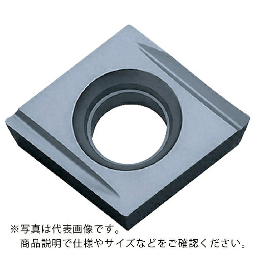 特長：3つの特殊強化技術により、高い耐摩耗性を実現したサーメットです。高速・連続加工で長寿命を実現します。用途：旋削加工用。鋼の高速・連続加工用。仕様：チップ形状：ひし形80°厚さ(mm)：3.18ノンコート呈色：輝灰色Yブレーカ：仕上げ?...