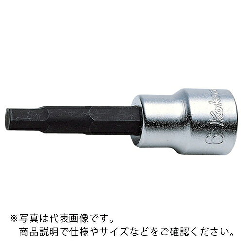 特長：ヘックスビットソケットです。仕様：差込角(mm)：9.5対辺寸法(mm)：14全長(mm)：62材質／仕上：クロムモリブデン鋼　●代表画像について 商品によっては、代表画像を使用している場合がございます。 商品のカラー、サイズなどが異...