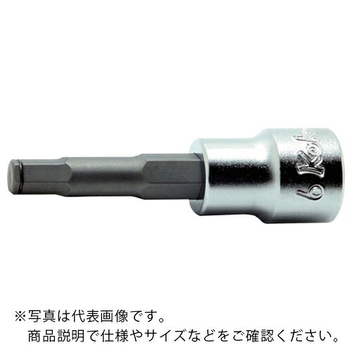 特長：クリップリンク式のヘックスビットソケットです。仕様：差込角(mm)：9.5対辺寸法(mm)：5全長(mm)：62材質／仕上：クロムモリブデン鋼　●代表画像について 商品によっては、代表画像を使用している場合がございます。 商品のカラー...