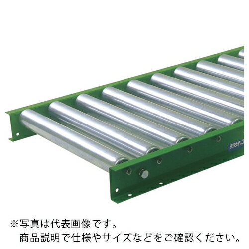 特長：ローラー径φ57．2の中荷重用のコンベヤです。仕様：ピッチ(mm)：100ローラー径(mm)：57.2ローラー耐荷重(kg/本)：47ローラー幅(mm)：850機長(mm)：カーブ（90°）肉厚(mm)：1.4スチールローラコンベヤφ...