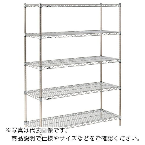 特長：さらに高品質に、よりクリーンに、ワイヤーシェルフの定番です。棚板を抗菌アクリル樹脂コーティングし、耐食性に優れ、クリーンな環境にも使用できます。仕様：間口(mm)：910奥行(mm)：307高さ(mm)：1587棚段数(段)：5　●メ...