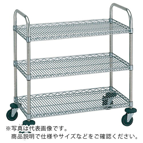 特長：可動性で安心の、物品の落下を防ぐレッジ付きカートです。棚板四方に落下防止用のレッジ加工を施したサイドアップエレクターを使用することで、可動性と安全面を両立しました。搬送時の思わぬ衝撃にも対処します。仕様：間口(mm)：1062奥行(m...