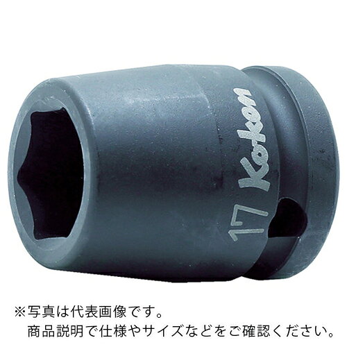 特長：ボルト／ナットに接する開口部(6角)はもちろんのこと、差込側の四角駆動部にも角を傷めずハイトルクを確実に伝える面接触のフラットドライブを採用しています。仕様：差込角(mm)：12.7対辺寸法(mm)：19全長(mm)：38対辺形状：6...
