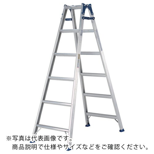 特長：片面のみ60mm幅広踏ざんを採用した脚立です。用途：内装工事や作業。仕様：最大使用質量(kg)：100天板高さ(m)：1.41はしご全長(m)：2.99天板寸法(mm)：251×160Aマーク：認定品SGマーク：認定品踏ざん踏面幅(m...