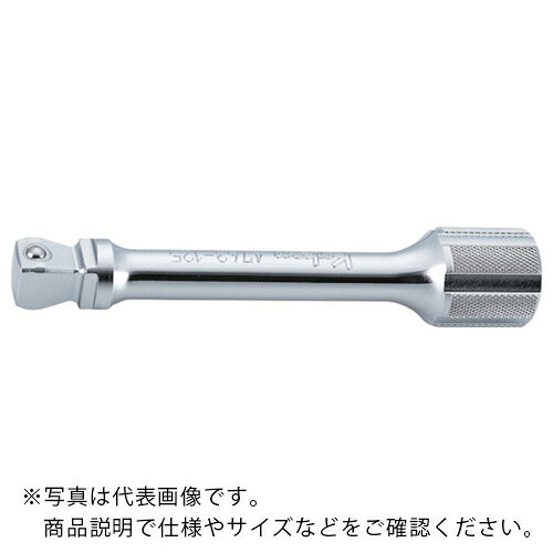 特長：差込部の外周に6本のセレーション(凹凸)を設け、ローレット加工を施しています。15度の首振りと、ソケットを奥まで差し込むことでストレート固定もできる2段活用タイプです。仕様：差込角(mm)：12.7差込角凹(mm)：12.7差込角凸(...