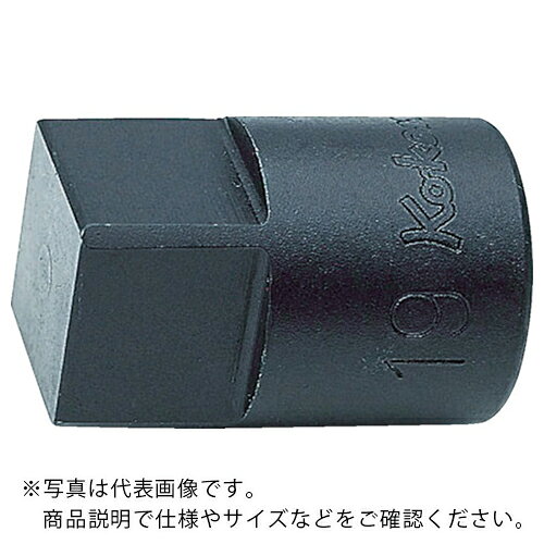 特長：ドレンプラグなどの4角凹形状を駆動可能な4角凸ソケットです。仕様：差込角(mm)：12.7対辺寸法(mm)：13.5全長(mm)：32対辺形状：4角材質／仕上：クロムモリブデン鋼(SCM435)　●代表画像について 商品によっては、代...