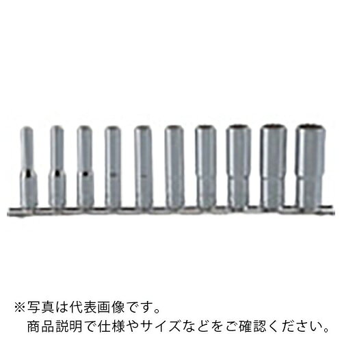 仕様：1/4(6.35mm)差込10ヶ組12角ディープソケットレールセット(航空規格)　●代表画像について 商品によっては、代表画像を使用している場合がございます。 商品のカラー、サイズなどが異なる商品をイメージ画像として 使用させて頂いて...