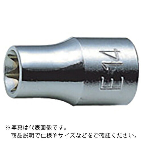 特長：E型トルクスソケットです。仕様：差込角(mm)：12.7全長(mm)：40対辺寸法(mm)：E24対辺(mm)：E24　●代表画像について 商品によっては、代表画像を使用している場合がございます。 商品のカラー、サイズなどが異なる商品...