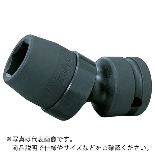 特長：約30°の首振り角度を持つユニバーサルソケットです。ボルト/ナットに接する開口部(6角)はもちろんのこと、差し込み側の四角駆動部にも角を傷めずハイトルクを確実に伝える面接触のフラットドライブを採用しています。仕様：差込角(mm)：12...