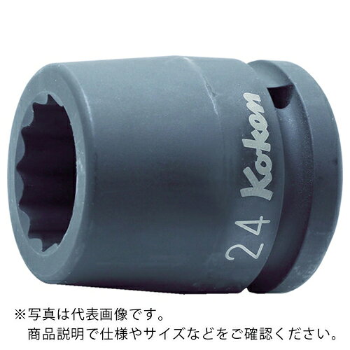 特長：ボルト／ナットに接する開口部(12角)はもちろんのこと、差込側の四角駆動部にも角を傷めずハイトルクを確実に伝える面接触のフラットドライブを採用しています。仕様：差込角(mm)：19.0対辺寸法(mm)：24全長(mm)：50対辺形状：...