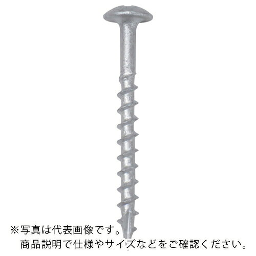 特長：樋受金具の釘穴にも打てるねじ径3.5mmを採用しています。用途：樋受金具の取り付けに。仕様：寸法(mm)d：3.5全長(mm)：47.3ねじ部長さ(mm)：39頭部径(mm)：8.5適合ドライバー：プラスNO.2表面処理：ラスパート寸...