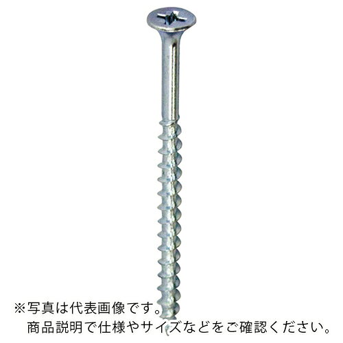 特長：ねじ山の間隔が長く（粗目）ねじの溝が深い、電動工具を使って作業する最も一般的な木工用ビスです。仕様：寸法(mm)d：4.5全長(mm)：100ねじ部長さ(mm)：60タイプ(全ねじ/半ねじ)：半ねじ適合ドライバー：プラスNO.2表面処...