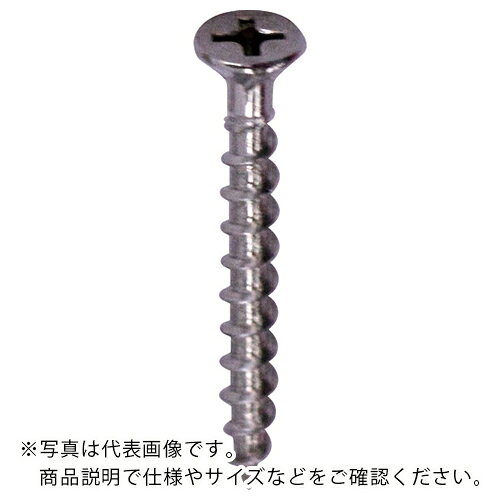 特長：侵食性に優れ、防錆力に優れたオーステナイト系ステンレスXM7製です。頭部下のフレキ加工で木材を切削し、頭浮きを防ぎます。ねじ山の間隔が長く（粗目）ねじの溝が深い、電動工具を使って作業するもっとも一般的な木工用ビスです。用途：サビにくく...
