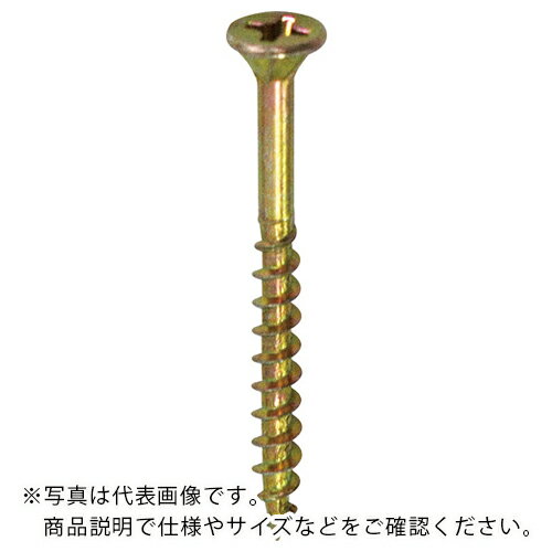 特長：頭部下のフレキ加工で木材を切削し、頭浮きを防ぎます。軸が細く、先端足割れ加工のため木割れしにくいです。仕様：寸法(mm)d：3.3全長(mm)：40ねじ部長さ(mm)：26タイプ(全ねじ/半ねじ)：半ネジ頭部径dk(mm)：6パック入...