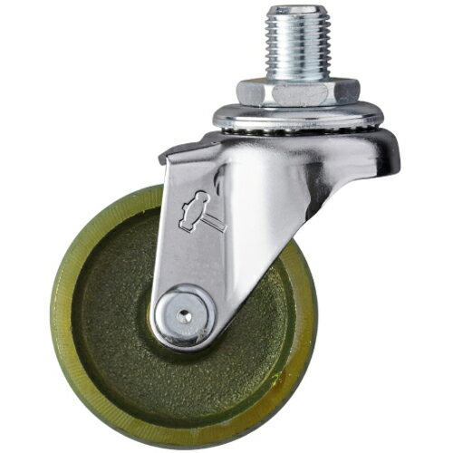 特長：状況に合わせたねじをお選びいただけるねじ込みキャスターです。事務機器や家具、屋内運搬車や軽量ラック等、デザイン性と軽快さを要求される環境で幅広く使用されます。仕様：車輪径D(mm)：50タイプ：自在式許容荷重(daN)：40車輪幅(m...