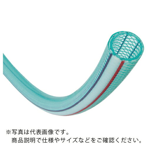 特長：【多目的耐圧ブレードホース】水・油・薬品・エア等様々な流体で使用可能な耐圧ブレードホースです。【透明性】透明性が良く、流体の確認ができ安心です。【長持ち】ホースの内外面ともに耐油配合でトヨロンホースに比べ耐油性がよく、硬くなりにくいで...