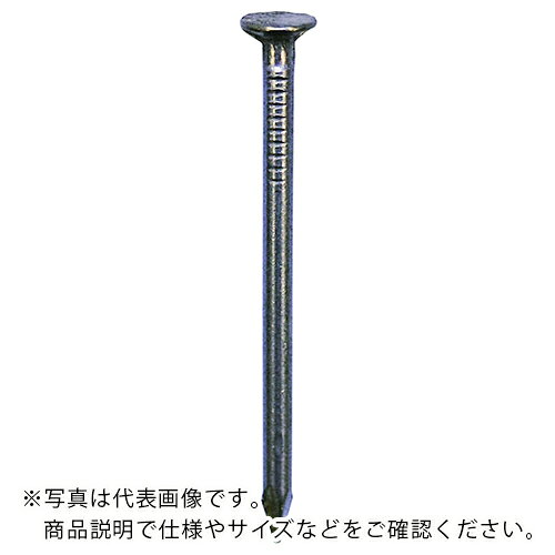 特長：表面処理なしの素地となります。最もなじみのある木材をとめつける布目頭の釘です。仕様：寸法(mm)d：2.75全長(mm)：50頭部径(mm)：6.6材質／仕上：スチール　●代表画像について 商品によっては、代表画像を使用している場合が...