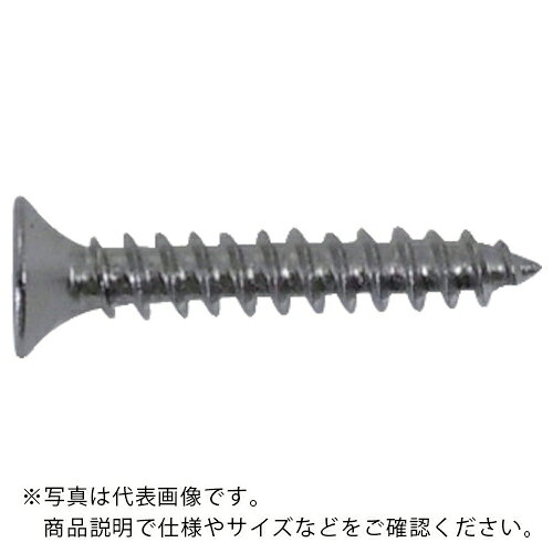 特長：下穴だけで締結が出来る薄板鋼板用のねじです。頭部が埋め込まれる皿頭です。購入しやすい少量パックです。仕様：寸法(mm)d：3寸法(mm)L：12頭部径(mm)：6適合ドライバー：十字 ♯2HP　ステンレス　タッピング　皿材質／仕上：X...