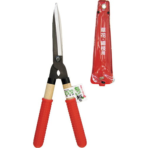 特長：刃物鋼を熟練を要した職人が焼入れし仕上た刃物です。コンパクトで庭先の草花、小枝の剪定に最適です。収納にも楽です。用途：一般刈込に。仕様：切断能力(mm)：10刃長(mm)：135全長(mm)：370柄長(mm)：210材質／仕上：刃：...