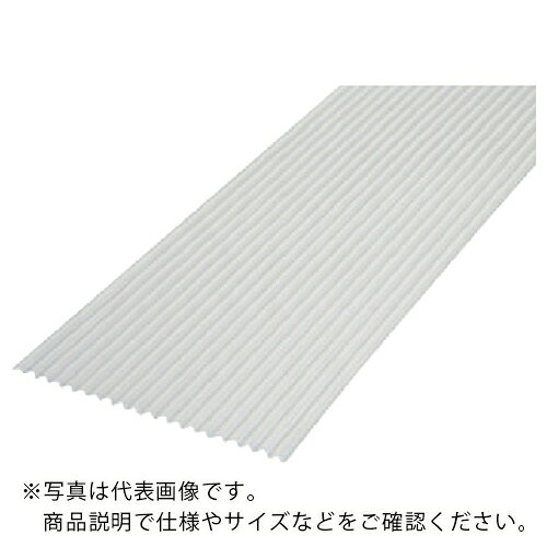 特長：ポリカーボネート製波板の薄型、軽量タイプです。合成樹脂の中でも強度が高く、割れにくいポリカーボネート製で断面が波型の板です。用途：建築資材として。仕様：幅(mm)：655長さ(mm)：1220厚さ(mm)：ー色：クリア高さ(mm)：1...
