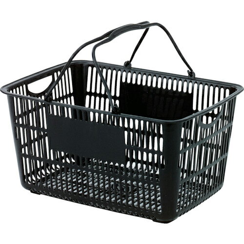 特長：オール樹脂製で軽量かつ大変丈夫です。用途：ショッピングセンター。仕様：容量(L)：33色：ブラック外形寸法(mm)間口：500外形寸法(mm)奥行：360外形寸法(mm)高さ：240有効内寸(mm)間口：465有効内寸(mm)奥行：3...