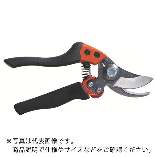 特長：プロ用剪定ハサミです。下のグリップが動き手にジャストフィットします。ローリンググリップで1日10000回でも疲れません。切断面が非常にきれいです。エルゴグリップ採用により、けがの防止や、腱鞘炎の防止につながります。グリップは、S（小）...