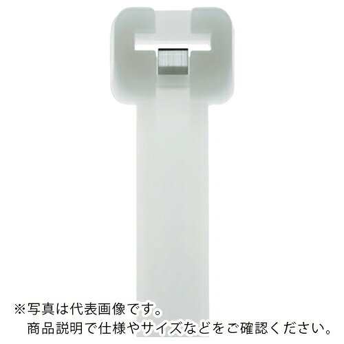 特長：在庫限りの特別価格提供品です。ロック部分にステンレス爪を採用することで、締め付けの強度と耐久性が著しく強化されています。用途：電線ケーブルの固定や結束に。仕様：色：白幅(mm)：4.5長さ(mm)：290厚さ(mm)：1.16最大結束...