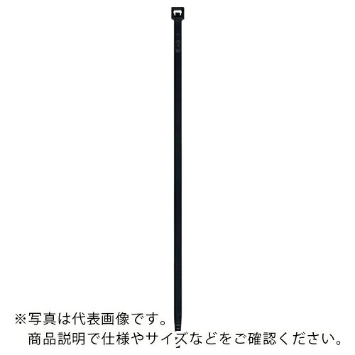 特長：在庫限りの特別価格提供品です。主に屋内での結束に適した高品質ケーブルタイです。用途：電線ケーブルの固定や結束に。仕様：色：黒幅(mm)：12.5長さ(mm)：1000厚さ(mm)：1.87最大結束径(mm)：300引張強度(N)：12...