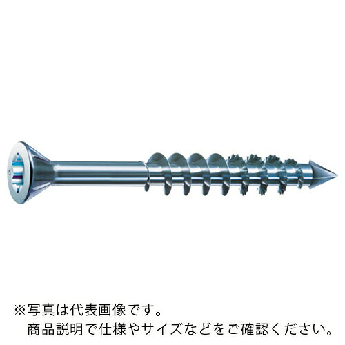 特長：特殊な先端形状により軽い力で打ち込むことができます。木の繊維をかき分けて打ち込めるので、木の割れを抑えることができます。電気ドリルにて打ち込めばねじ表面の傷を抑え、サビの発生を軽減します。用途：MDFボード、チップボード用。木材用。仕...