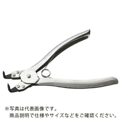 特長：爪部は構造用合金鋼でリン酸マンガン皮膜処理を施し、優れた耐久性です。グリップ部分はステンレス鋼製で軽量かつ、握りやすい設計です。仕様：リング使用範囲(mm)：14〜60爪先端径(mm)：1.7全長(mm)：168爪形状：曲爪タイプ：穴...