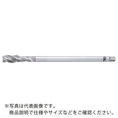 特長：標準のスパイラルタップではねじ部の突き出し長さ不足の場合に使用します。用途：止まり穴加工用。被削材：合金鋼、中炭素鋼、ダクタイル鋳鉄、銅、黄銅、黄銅鋳物、青銅、アルミ圧延材、アルミ合金鋳物、マグネシウム合金鋳物、亜鉛合金鋳物、熱可塑性...