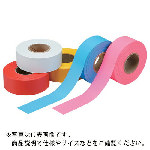 特長：カラフルで目立つ標識用ビニールテープです。用途：測量・土木・植林の目印用。植木、樹木調査などの領域表示の目印に。仕様：色：ホワイト幅(mm)：30長さ(m)：50厚さ(mm)：0.08カラー：5色展開(15mm幅)、7色展開(30mm...