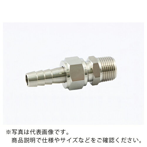 特長：ホースとネジの接続に用途：ホース用継手。仕様：接続口径D：R1/8接続口径(タケノコ外径)(mm)：7使用流体：水・空気・油タイプ：ホースジョイント六角対辺(mm)ナット：12六角対辺(mm)本体：12最高使用圧力(MPa)：3.45...